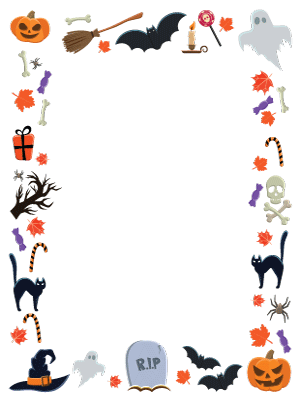 Halloween Page Borders Free